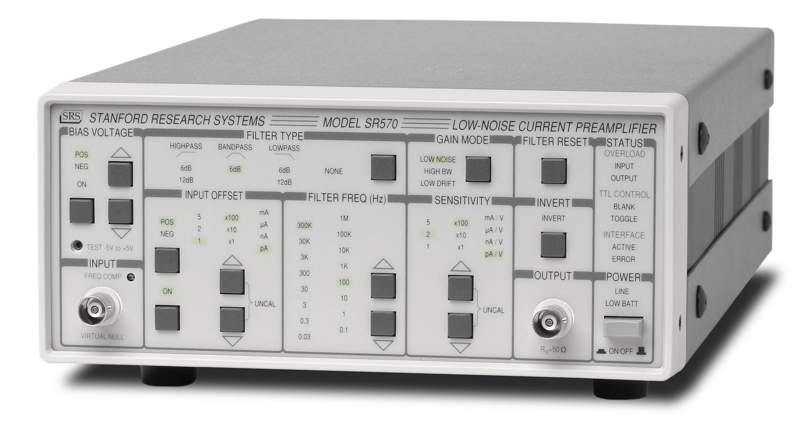 Low Noise Current Preamplifier - SR570